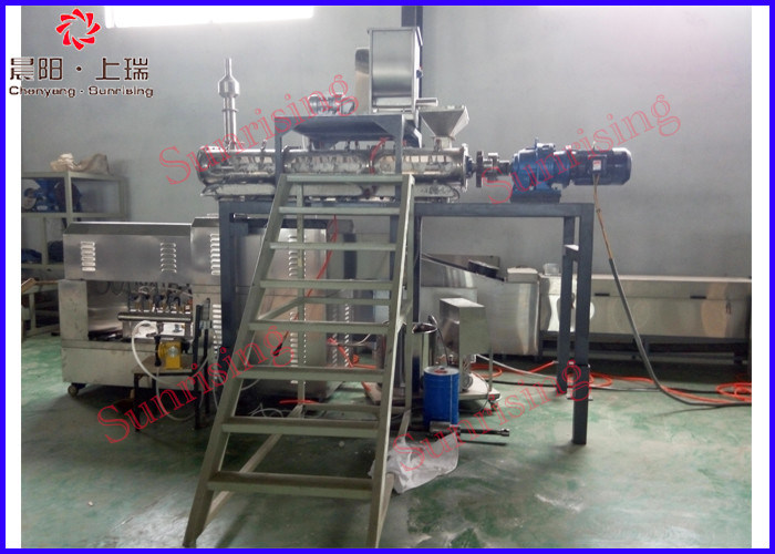 Full Automatic Snacks Food Extruder Machine Single Screw 80 - 100kg ...