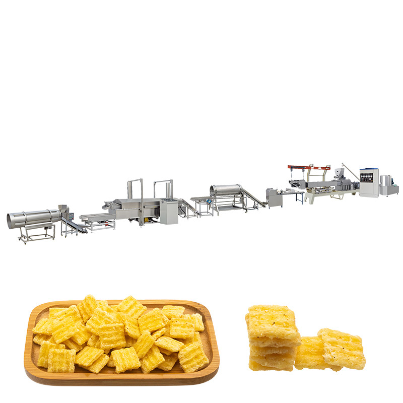 30kw Puffed Snack Food Processing Line Machine 150kg/H